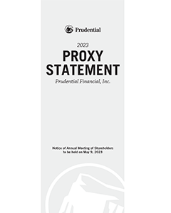 Proxy Statement, Annual Report & Voting Results | Prudential Financial
